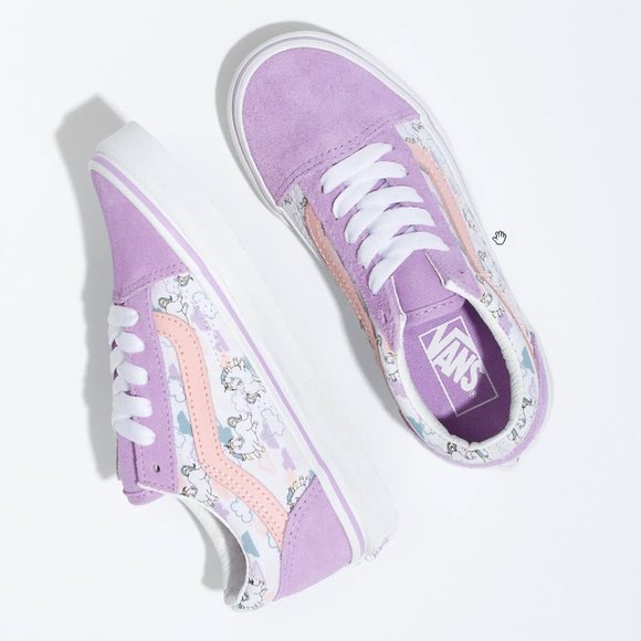 Vans | Shoes | Vans Kids Glow In The Dark Mythical Sheer Lilac Sneaker ...